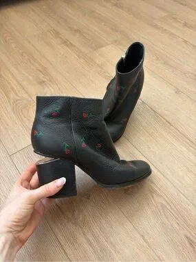 Alexander Wang | Shoes | Alexander Wang Black Leather Ankle Boots With ...